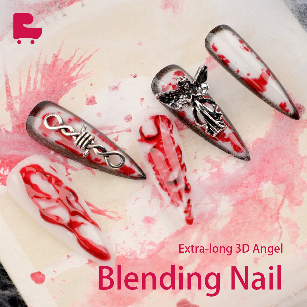 Extra-long Sharp Nail Angel 3D Blending Nail – Elligostore